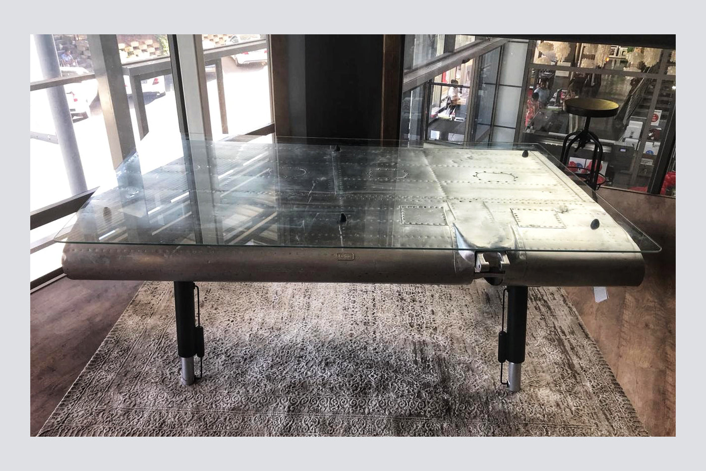 Spitfire Furniture | Aviation Wing Desk - Genuine Aircraft Wing