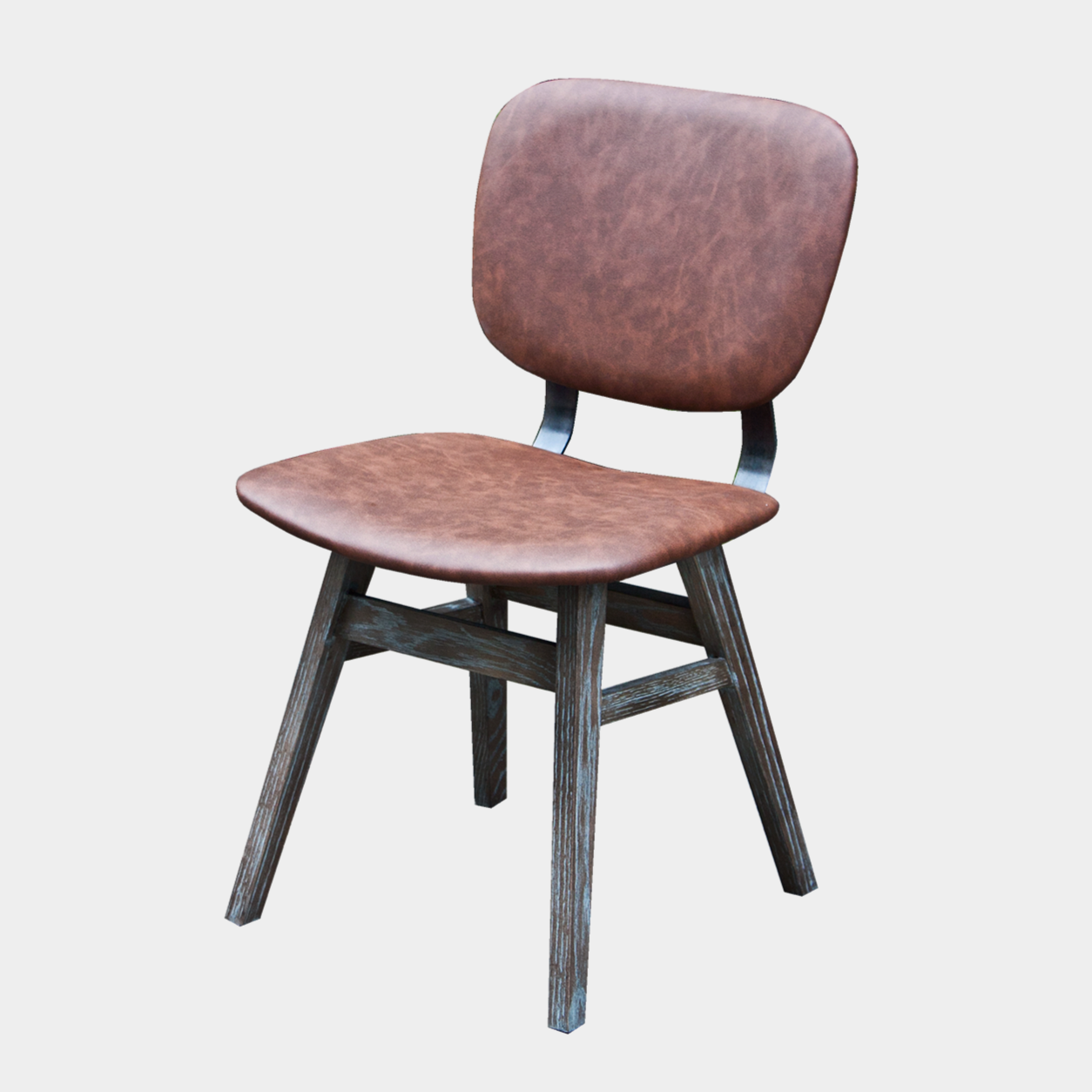 Spitfire Furniture | Epinal Dining Chair - Oak and leather